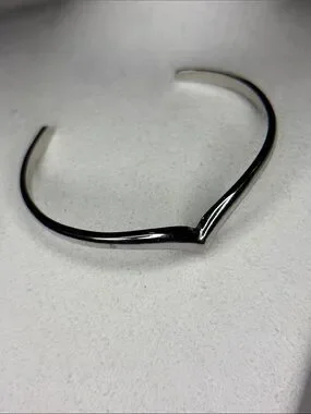Avon | Jewelry | Avon Silver Vaccent Open Cuff Bracelet | Poshmark